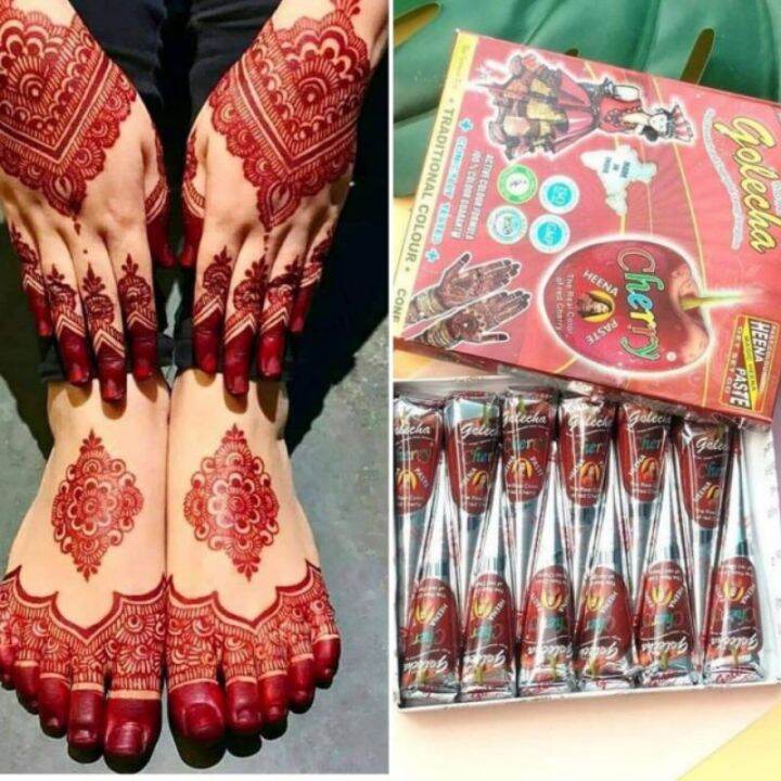 Henna-Inai Cone-Kon Golecha Cherry Viral | Lazada