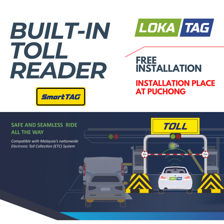 LOKATAG Built-in Toll Reader [Free Installation] | Lazada