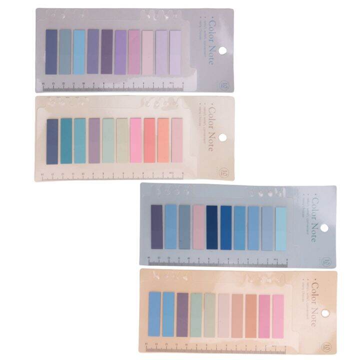 800 Pcs Sticky Index Tabs, 4 Sheets Morandi Strip Index Tabs, Writable ...