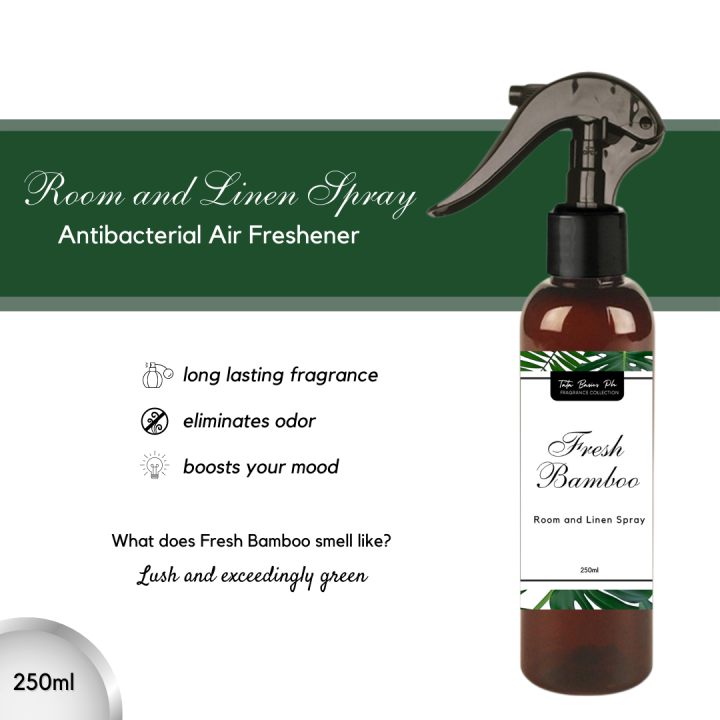 250ML ROOM AND LINEN ANTIBACTERIAL SPRAY | AIR FRESHENER FRESH BAMBOO ...