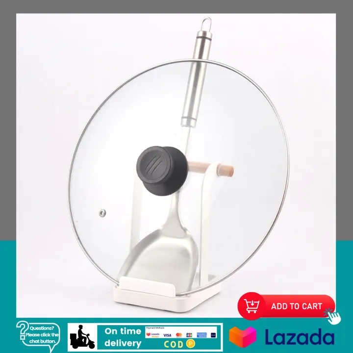 [Kitchen Hobie PH] Stainless Steel White Vertical Pot Lid and Spatula ...