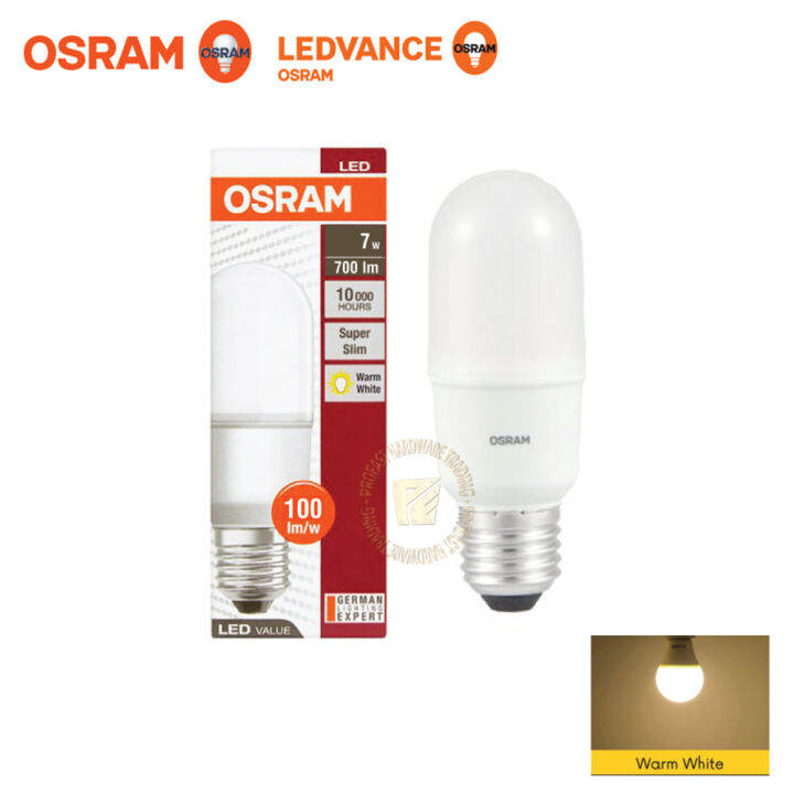 OSRAM 7W DL/WW E27 Led Stick Bulb Warm White DayLight | Lazada