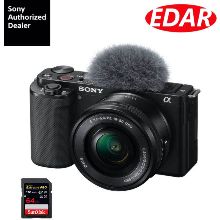Sony ZV-E10 /ZVE10 Mirrorless Camera with 16-50mm Lens (Black/White) | Lazada