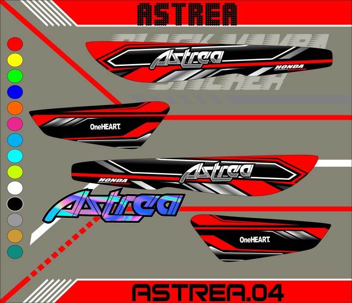 Sticker Striping List DECAL Variasi Astrea Grand Motif stiker C0DE 04 ...
