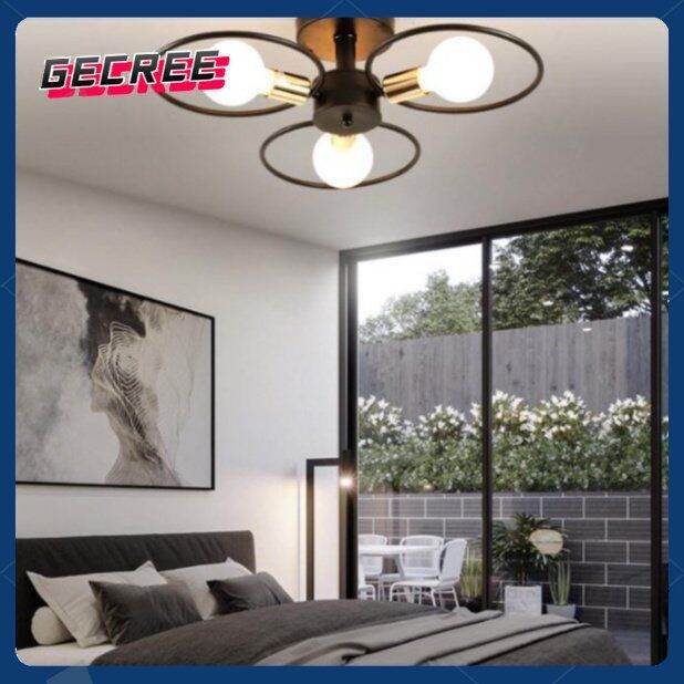 GECREE Vintage Ceiling Lamp Nordic Creative Source 3-Light Postmodern ...