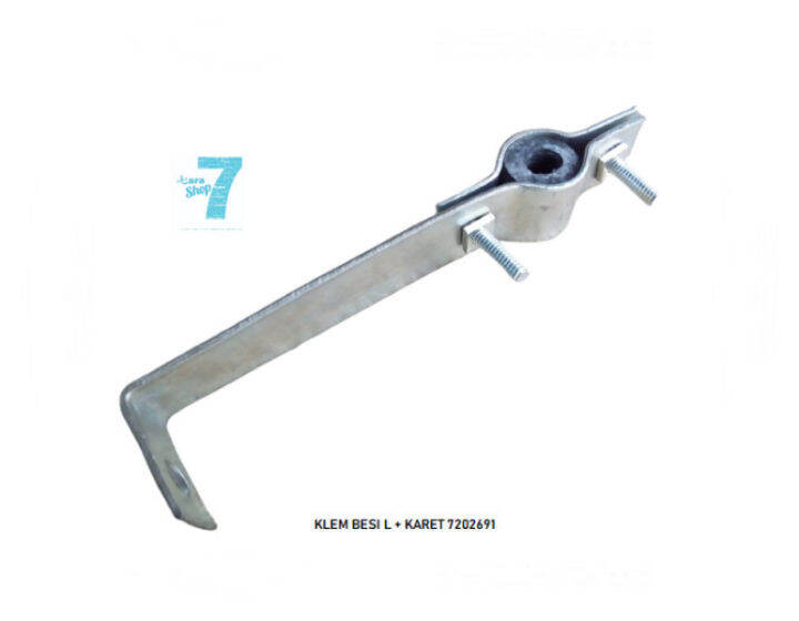 Klem Besi L / Klem Kabel BC L Tiang / Tembok dengan Karet 7202691 ...