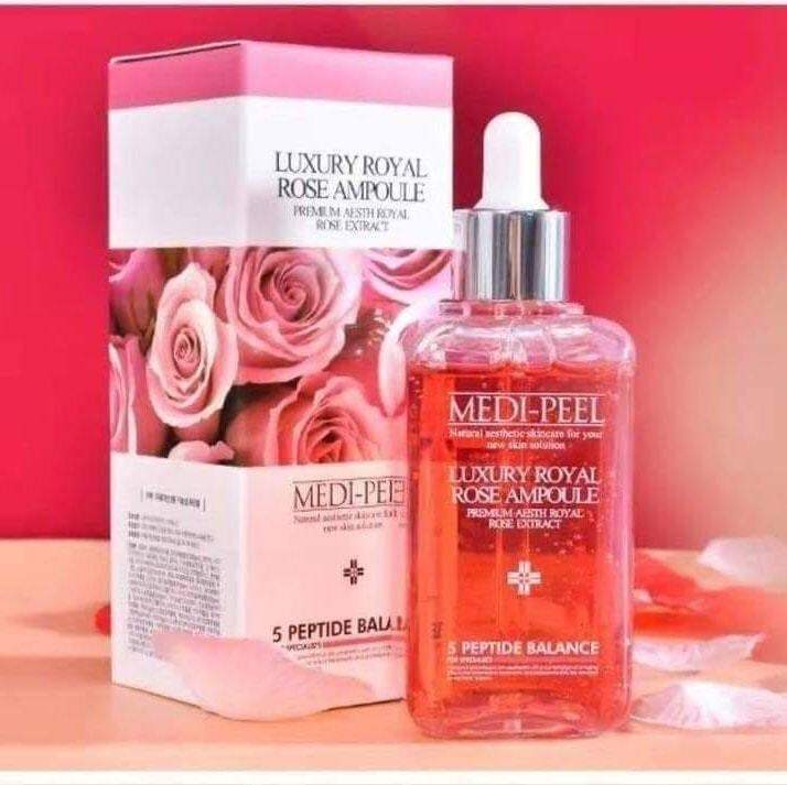 Medi-peel Luxury Royal Rose Ampoule 100ml เซรั่มกุหลาบผิวสวยกระจ่างใส ...