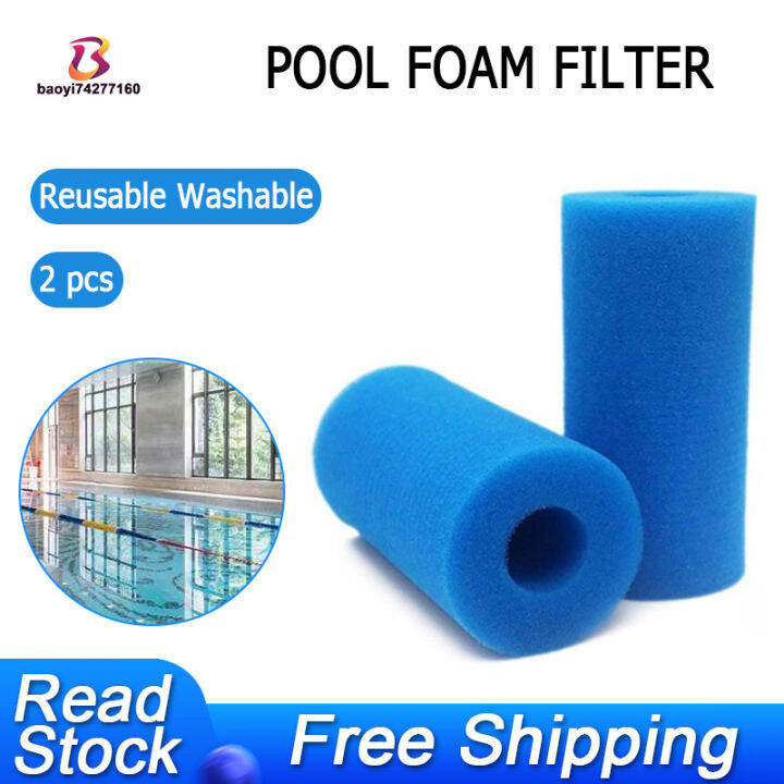 2PCS Foam Filter Sponge for Intex Type a Reusable Washable Swimming ...