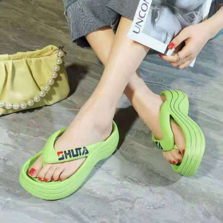 Shuta Comfortable Fashion Design Unique Style Shuta Wedge Slippers ...