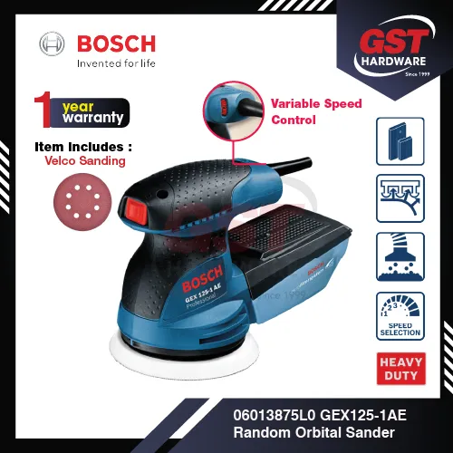 Bosch Random Orbital Sander GEX 125 Professional Bosch Sander Machine ...