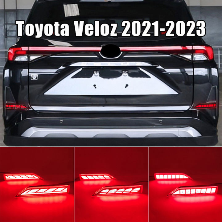 For 2021-2023 Toyota Veloz LED Light Car Rear Bumper Light Assembly 3 ...