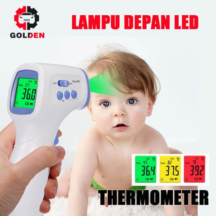 Termometer Infrared Tembak Digital Laser Termo Gun Alat Pengukur Suhu ...
