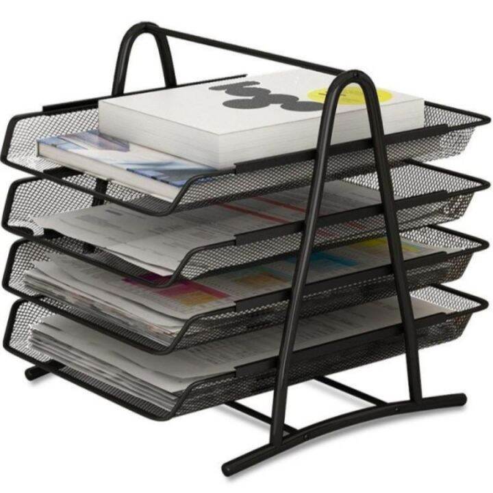 SHENAR , RAK DOKUMEN MEJA 4 SUSUN TRAY BESI RAK KERTAS FILE DOCUMNT ...