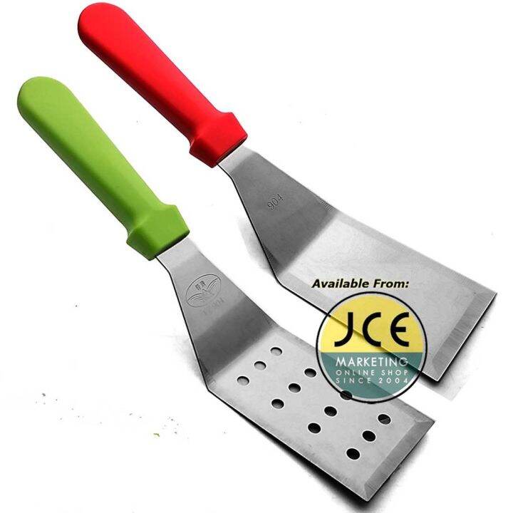 ewrfg MAKAPAL SOLID AND PERFORATED BURGER SPATULA FLIPPER TURNER FOR ...