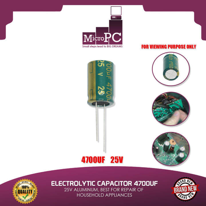 ELECTROLYTIC CAPACITOR 4700UF 25V ALUMINUM, BEST FOR REPAIR OF ...