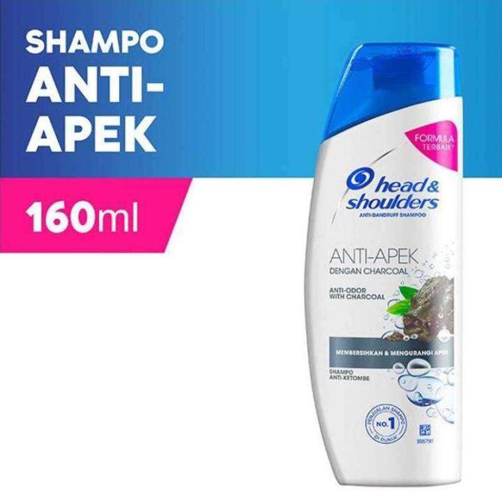 HEAD & SHOULDERS 160ml ANTI APEK dengan charcoal -SHAMPO ANTI KETOMBE | Lazada Indonesia