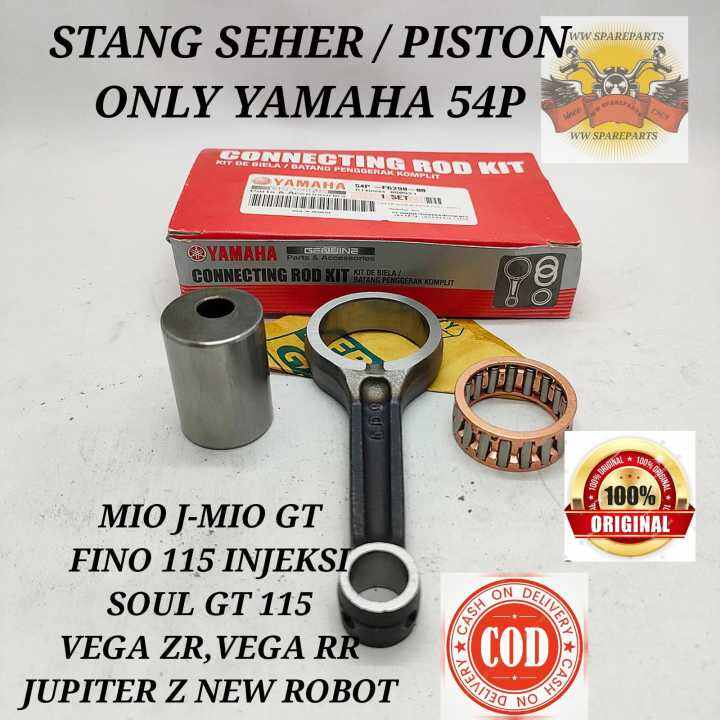 STANG SEHER/PISTON ASLI ORIGINAL YAMAHA YGP 54P /MIO J /MIO GT /SOUL GT /XRIDE 115 /FINO 115 ...