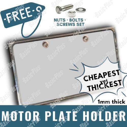 STAINLESS NEW MOTORCYCLE PLATE HOLDER license plate number protector ...