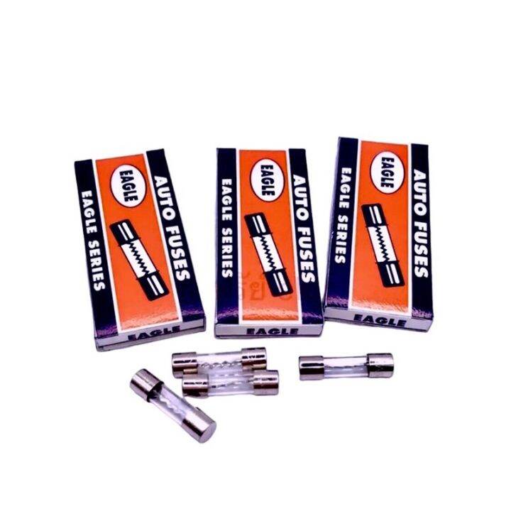 Fuse ฟิวส์แก้ว EAGLE ขนาด 5*20mm~5*20mm/250V (ขายเป็นกล่อง)มี 10ตัว มี ...