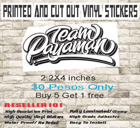 Team payaman Sticker Waterproof | Lazada PH