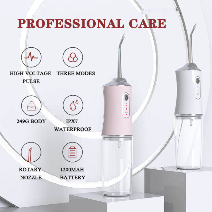 【⚡Ship from Manila】Portable Power Water Flosser Dental Water Floss for ...