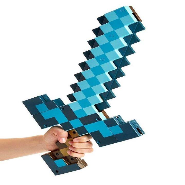 Official new Minecraft toy diamond sword two-in-one weapon blue ...