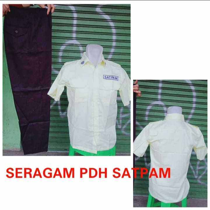 SERAGAM PDH SATPAM TERBARU WARNA CREM | Lazada Indonesia