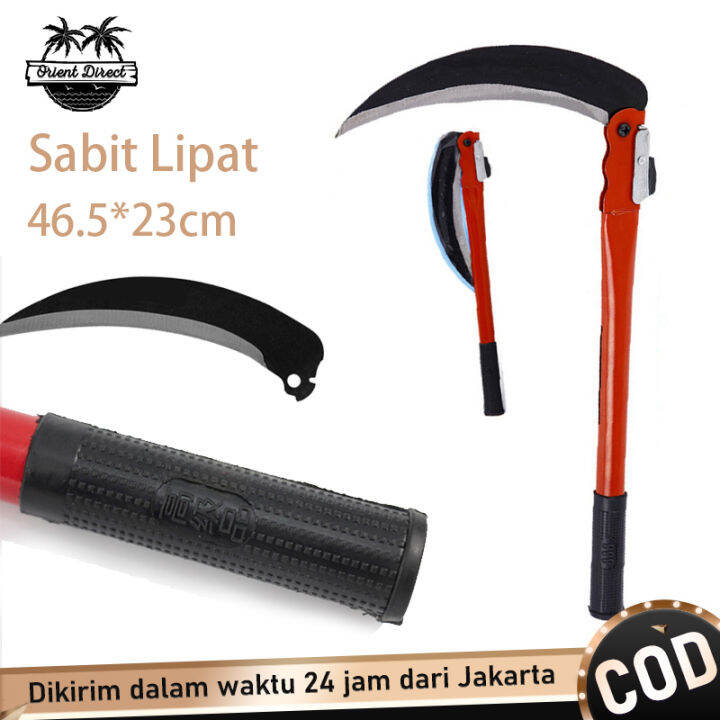 Sabit Lipat Pisau Pemotong Rumput 46.5cm Arit Rumput Alat Potong Rumput ...