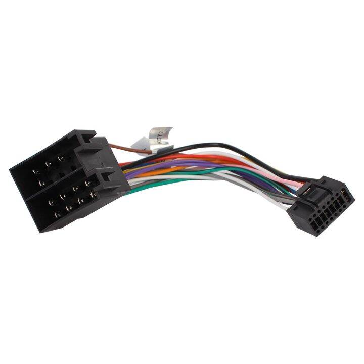 Car Wire Cable Adapter 16 Pin Plug Cable Car Stereo Radio For Alpine ...