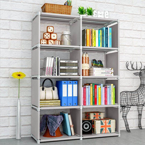 Book Shelf Rack With Cloth Buku Rak Home Student Cabinet Cabinets ...