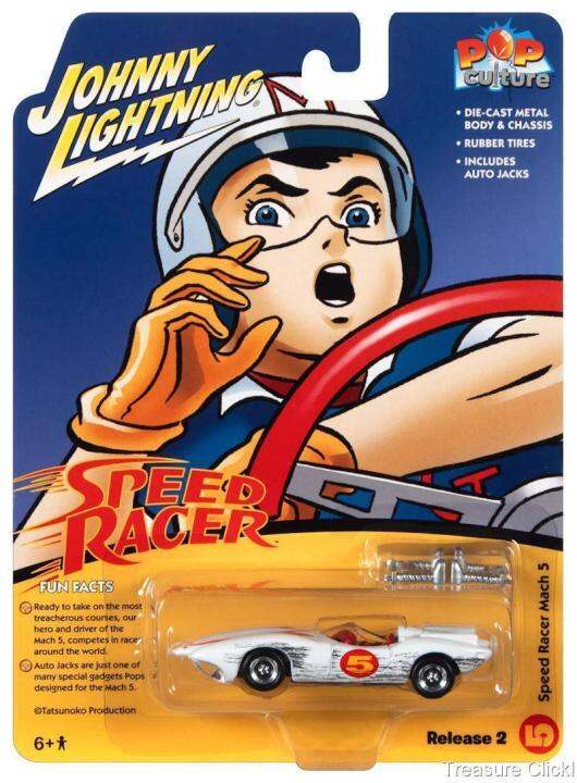 Johnny Lightning Speed Racer Mach 5 - Pop Culture Includes Auto Jacks ...