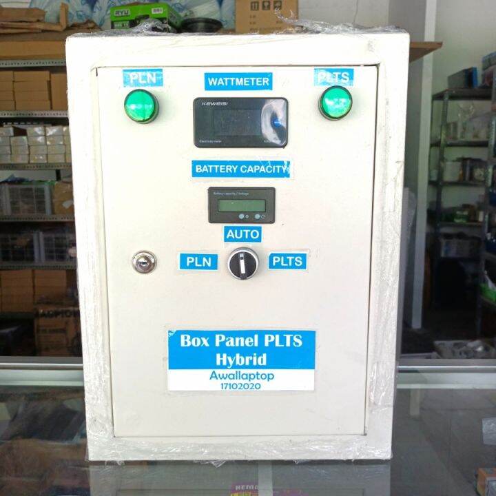 paket box panel PLTS 2000w PSW ATS solar panel surya pure sine wave ...