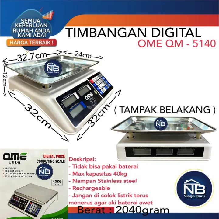Timbangan Digital Ome QM-5140 / timbangan buah digital | Lazada Indonesia
