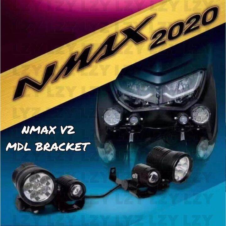 moto Nmax V2 MDL Bracket for Mini Driving Light LED Headlight Alloy ...