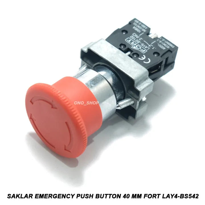 Saklar Emergency Push Button 40 mm Fort LAY4-BS542 | Lazada Indonesia