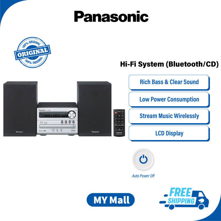 PANASONIC SC-PM250 HIFI SYSTEM 20W BLUETOOTH CD SC-PM250GSXS Speaker, 扬声器 | Lazada