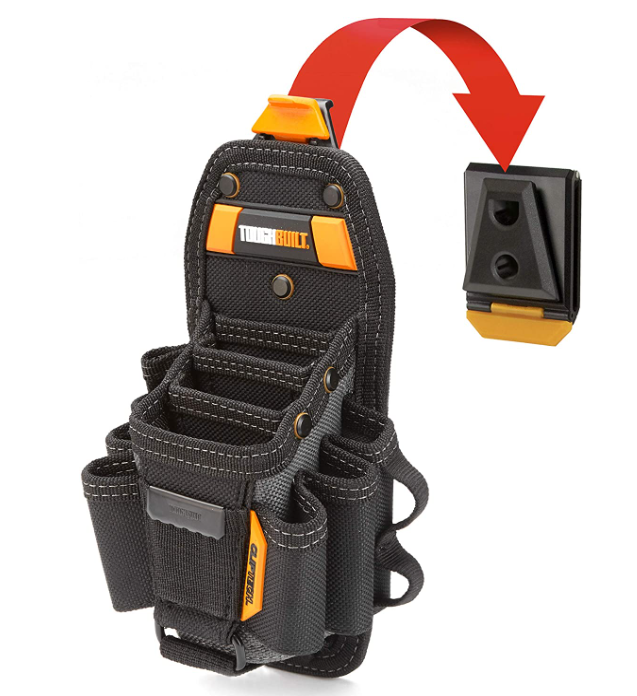 ToughBuilt Tool Belt TB-CT-36-M10 Technician 10 Pocket Pouch (Medium ...