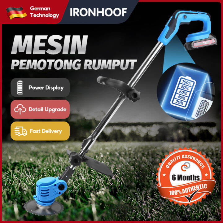 Mesin pemotong rumput 24V/48V Volt Pemangkas Rumput Portable Cutter Kit ...