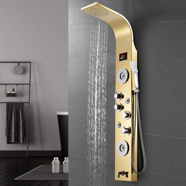 34 stainless steel shower screen constant temperature shower set shower ...