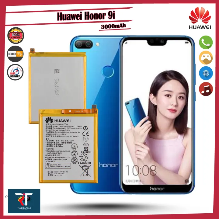 Huawei Honor 9i Battery 3000mAh | Model: HB366481ECW Manufacture ...