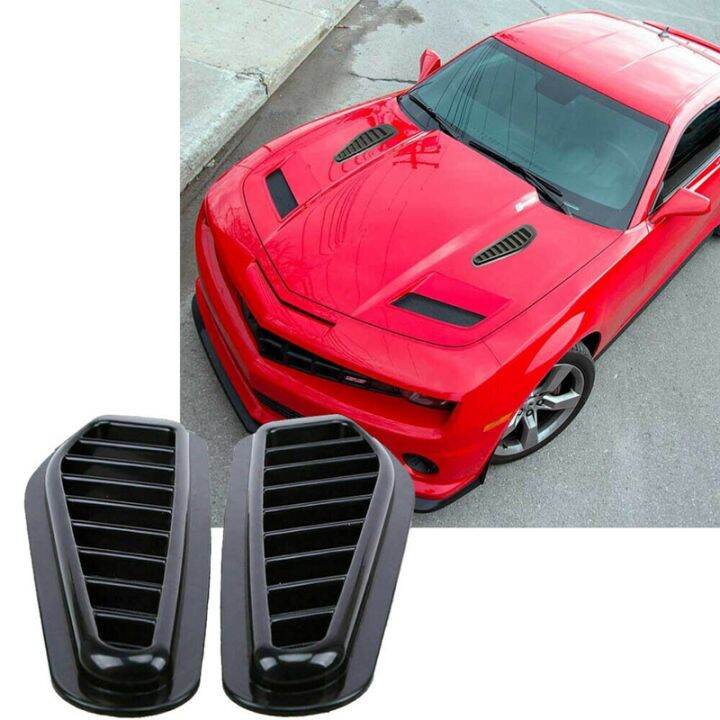 2Pcs Car Simulation Shark Air Vent Universal Glossy Black Sport Racing ...