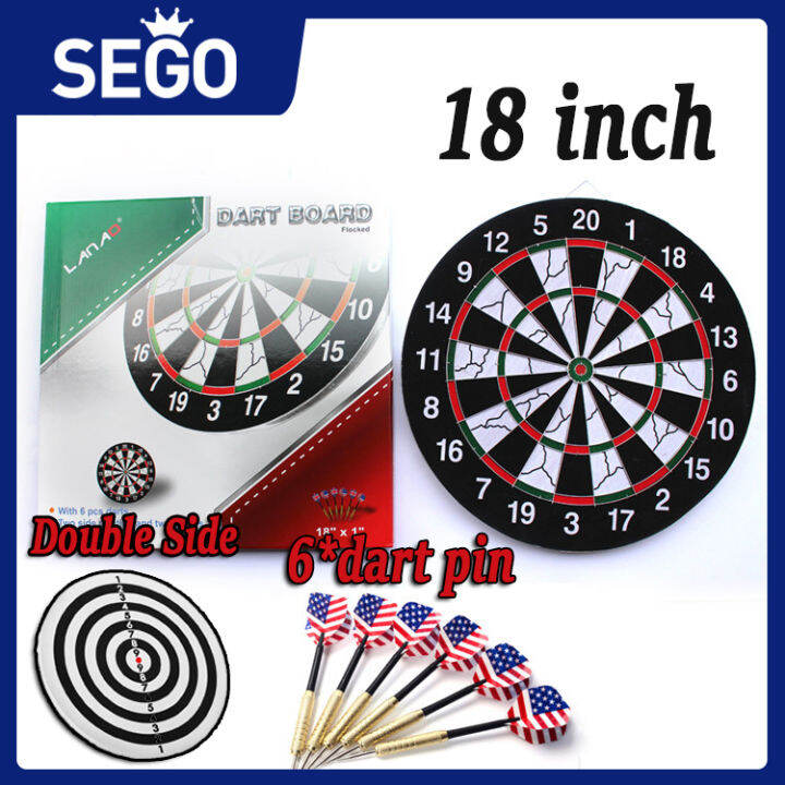 Professional Double-sided Darts Board Set With 6pcs Darts Champion ...