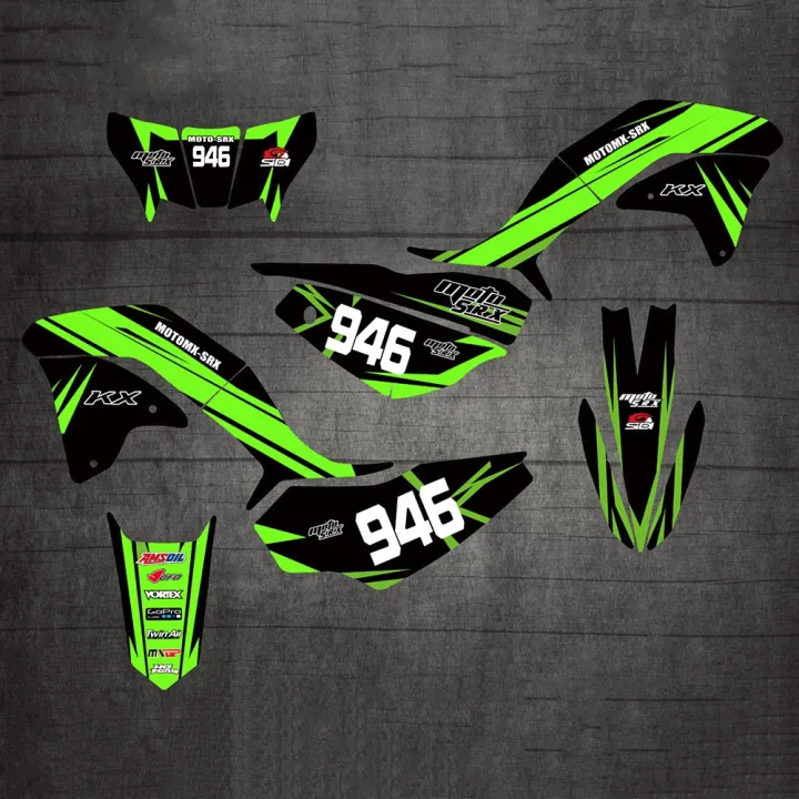 For Kawasaki 230 KLX Team Full set Stickers Kits free Customized ...