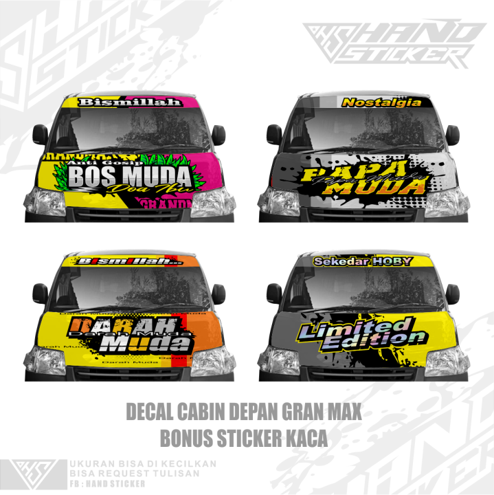 Decal Kabin Depan Grand Max Bisa request desain Atau Stiker Grandmax ...