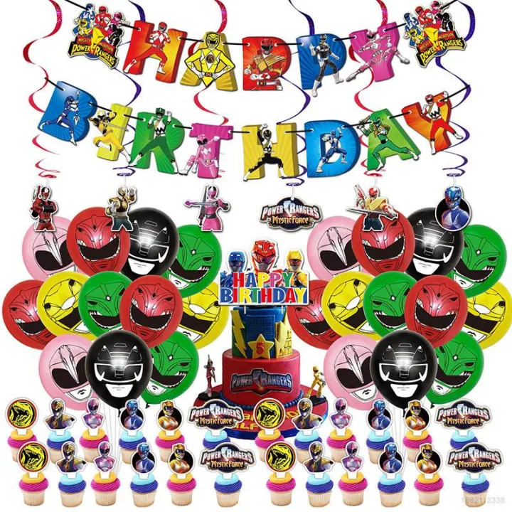 NEW Power Rangers film Theme kids birthday party decorations banner ...
