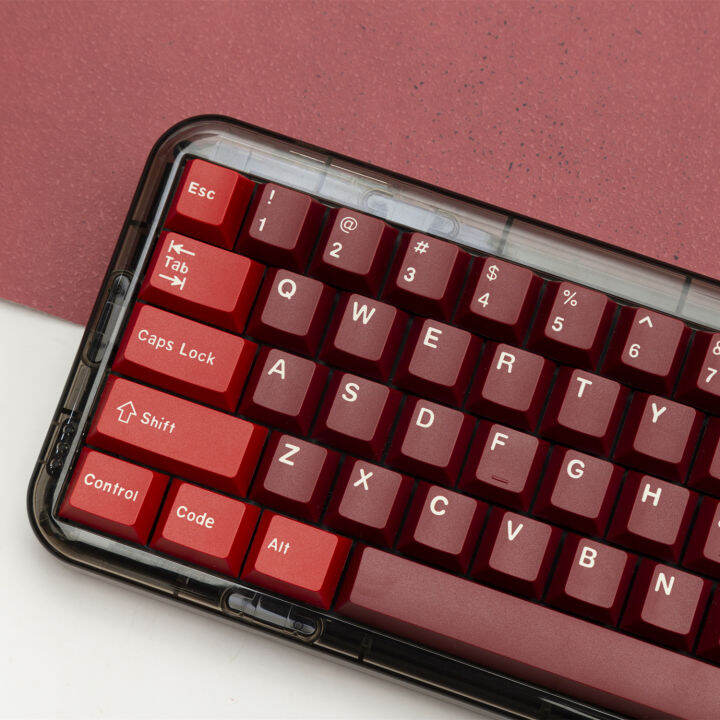 Jamon GMK Keycaps 173 Keys Cherry Profile PBT Red DYE -SUB Keycap For ...