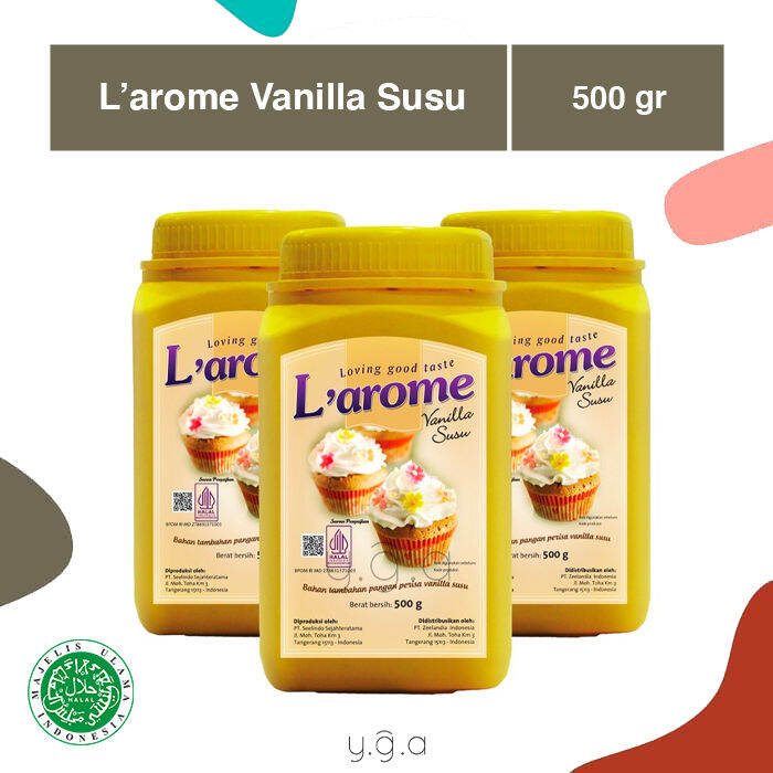L'arome Vanilla Susu Perisa Makanan 500gr / Larome | Lazada Indonesia