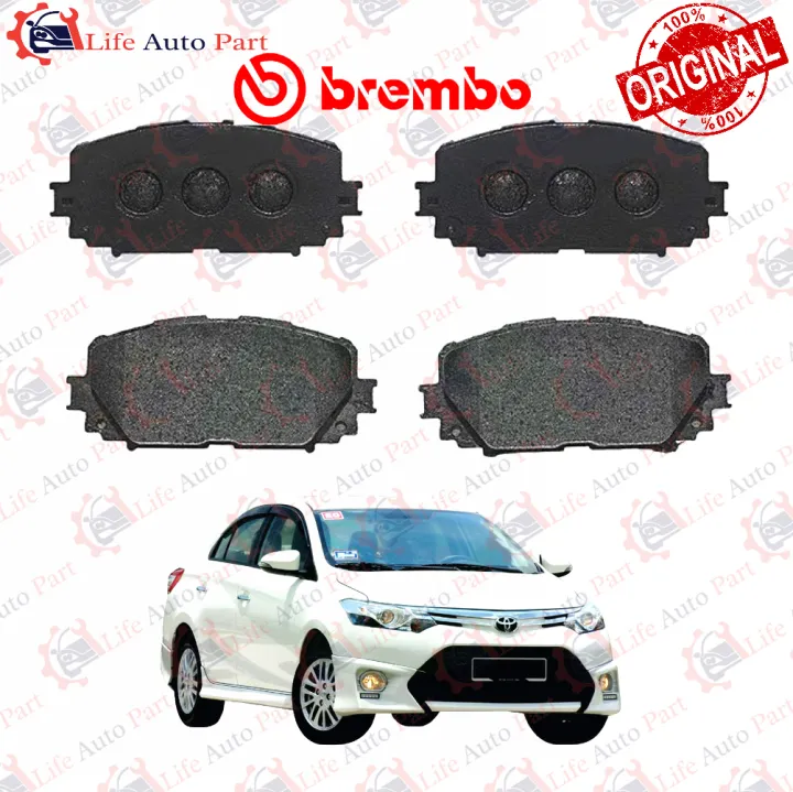 Brembo Front Brake Pad Toyota Vios NCP93 F,G,S, NCP150 G,S, Yaris ...