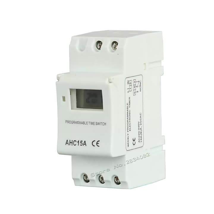 220V LCD Weekly Programmable Timer Din rail 7 Days Digital Electronic ...