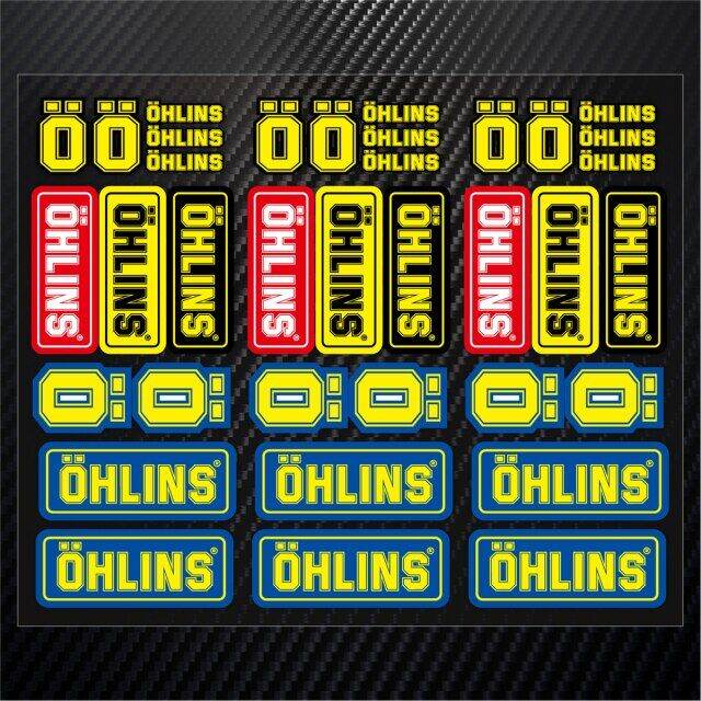 Reflective Motorcycle Adesivi Ohlins Stickers Fork Fourche Decal Shock ...